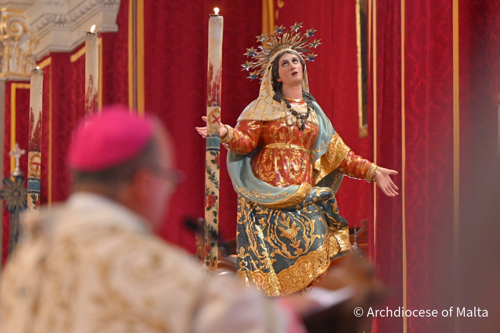 Archbishop calls for peace on sacred feast of Santa Marija