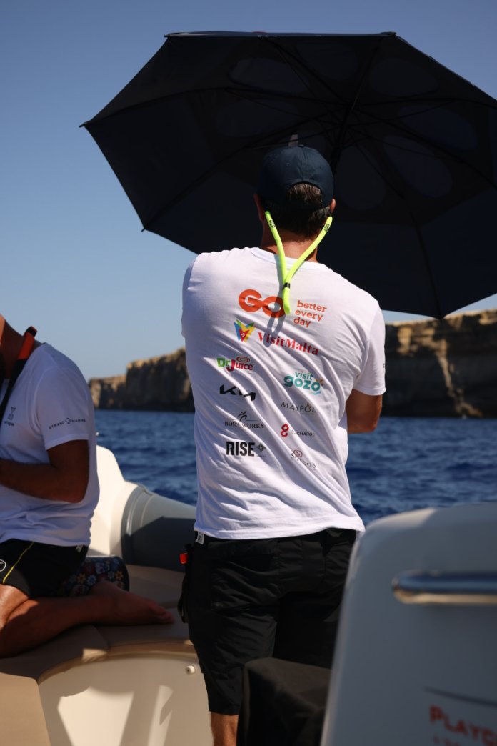 Neil Agius battles rough seas on day three of gruelling Gozo challenge