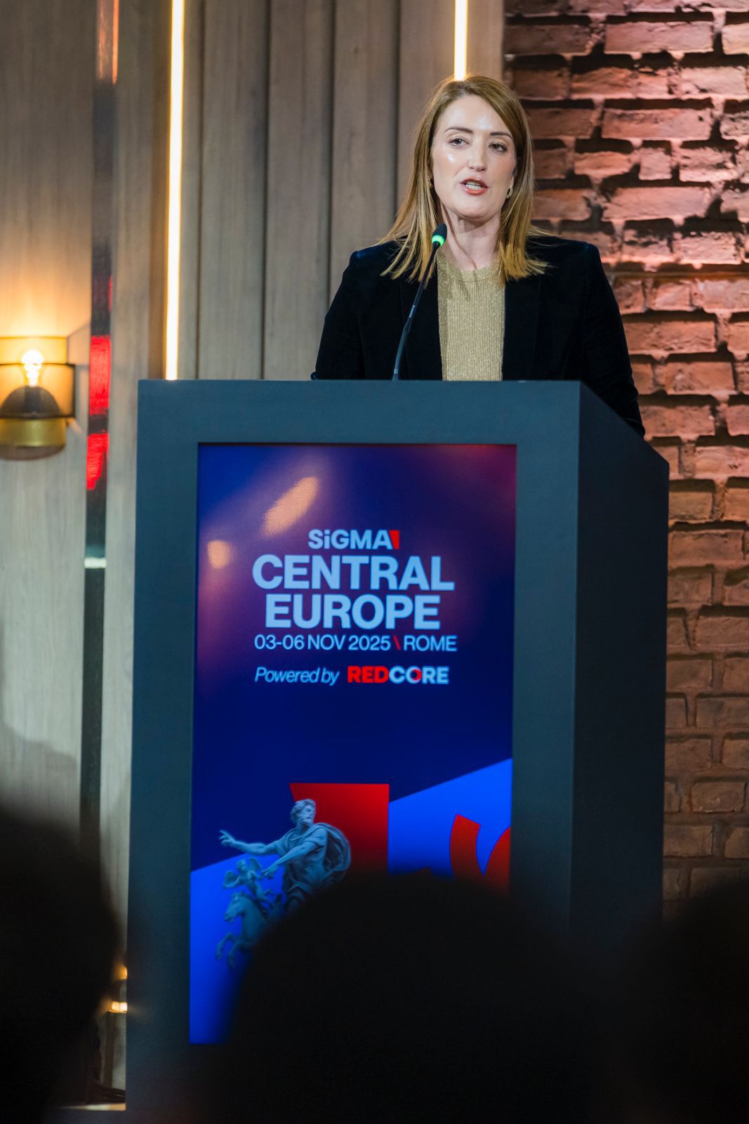 Watch: Roberta Metsola urges EU to cut red tape at SiGMA Rome