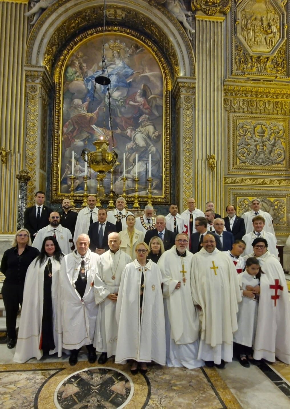 Local Knight Templars participate in a special Mass at the Vatican