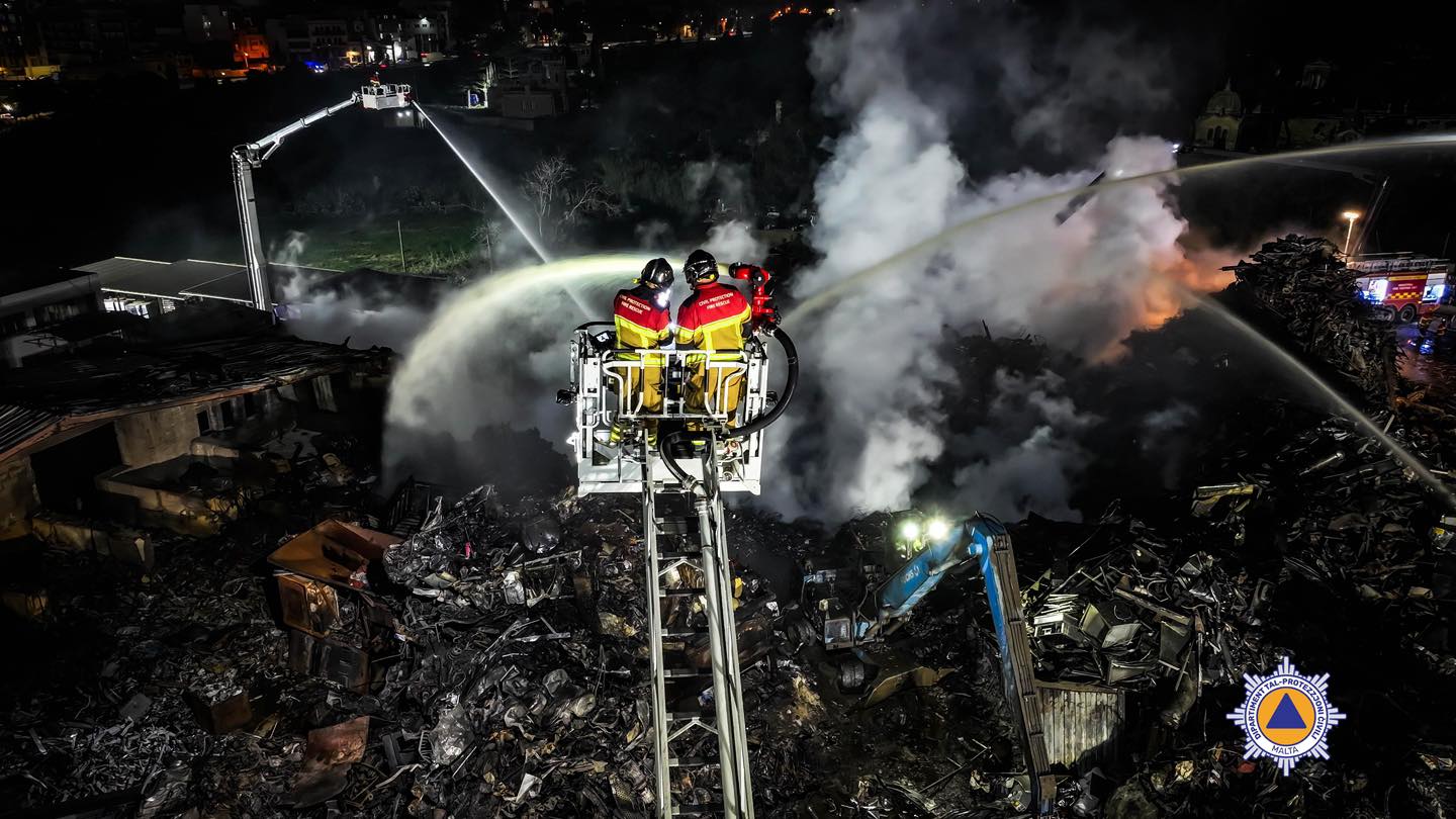 Extinguishing last November’s Marsa scrapyard fire cost €166,000