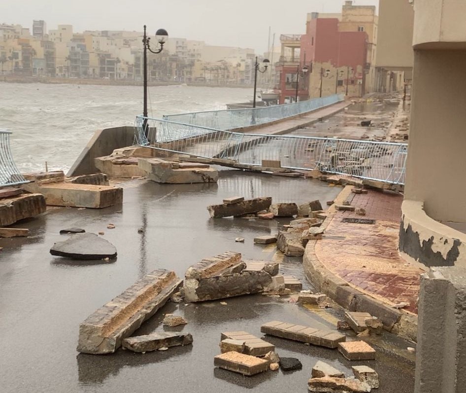 Warnings lifted, clean-up begins: Malta counts cost of Storm Harry
