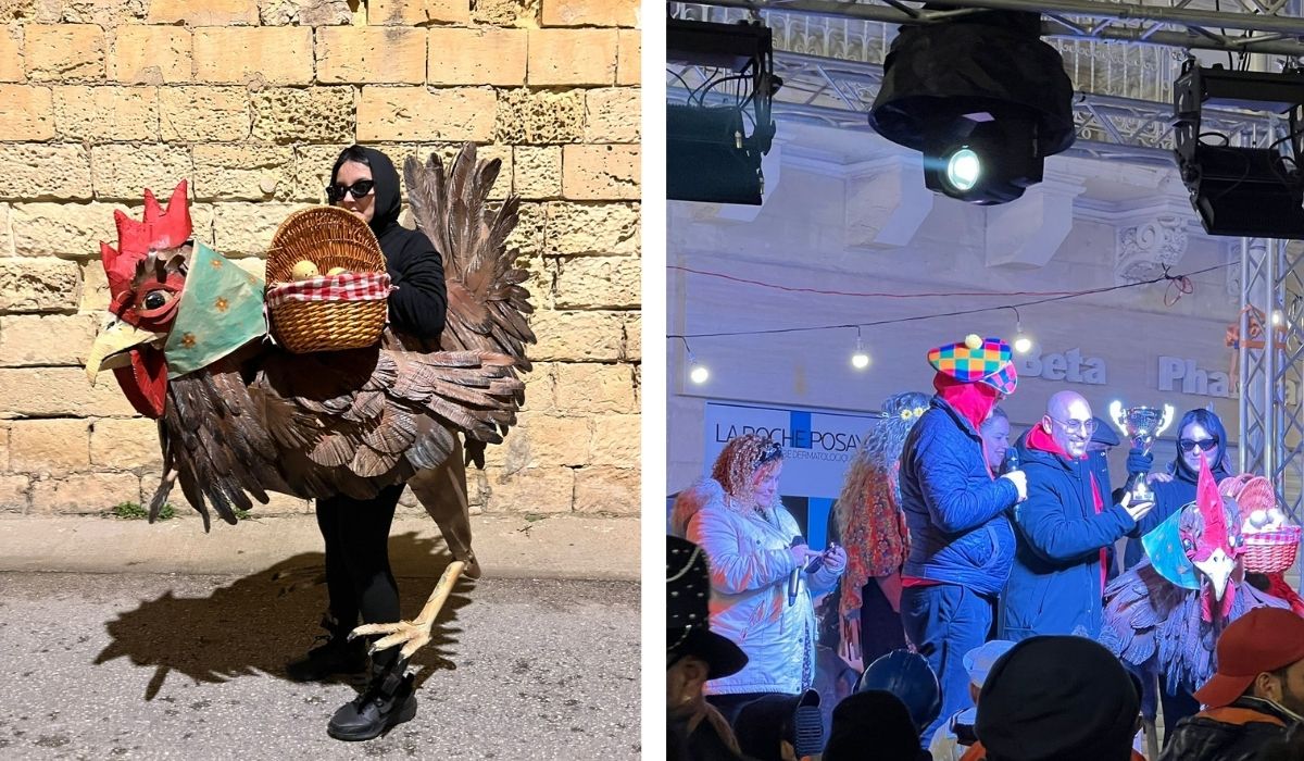Ritratti: Tiġieġa bil-flieles f'nofs il-Karnival ta' Ħal Għaxaq