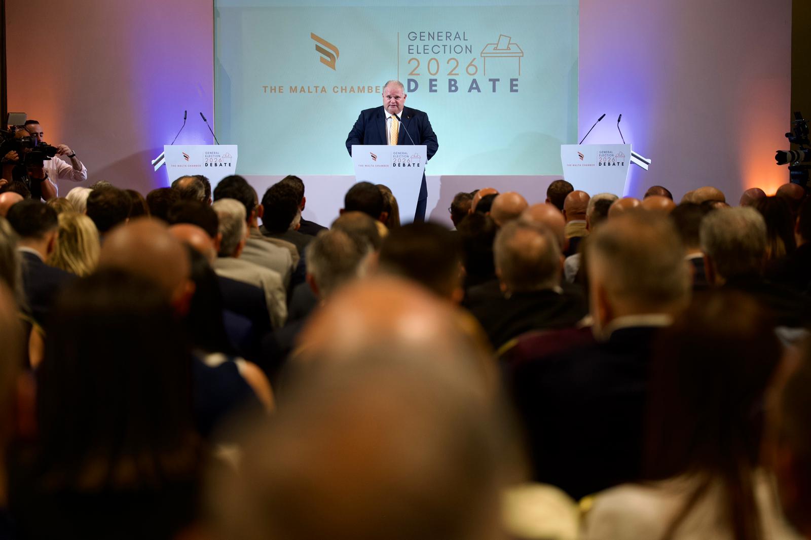 LIVE: 4th debate between Abela and Borg at Malta Chamber