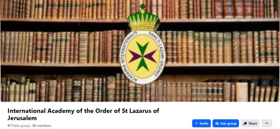 International Academy of the Order of St Lazarus has a new Facebook page