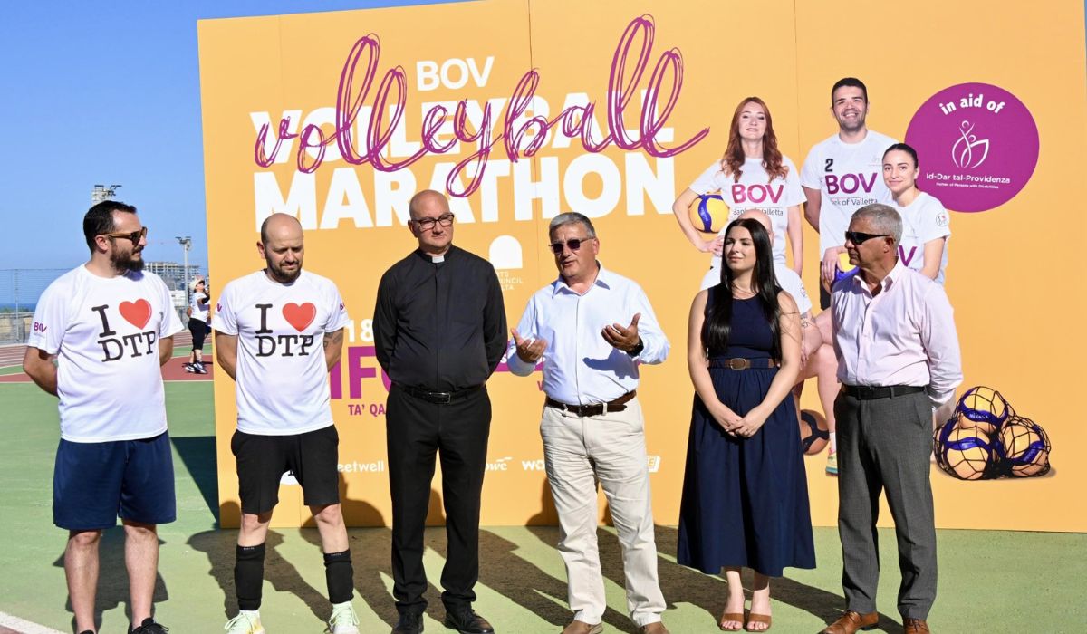 Il-maratona tal-volleyball b’risq Id‑Dar tal‑Providenza bejn is-16 u t ...